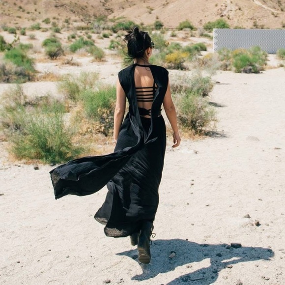 Free People | Dresses | Fp Beach Maxi Dress With Back Train | Poshmark